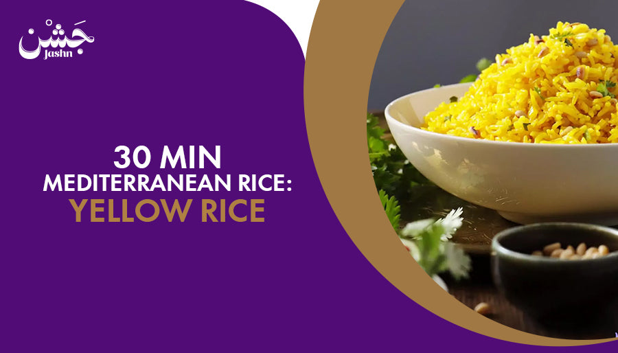30-Minute Mediterranean Rice (Yellow Basmati Rice)